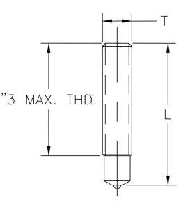 Mild Steel Partial Thread Stud