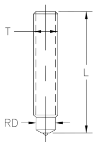 Mild Steel Reduced Base Weld Stud
